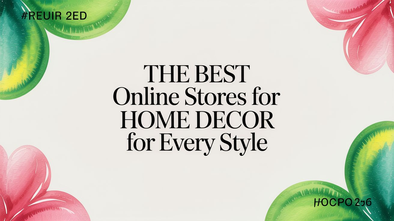 The Best Online Stores for Home Decor for Every Style – Fluent Trends